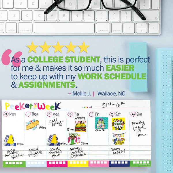 Mini Peek at the Week® Weekly Planner Pad | Stay Organized and ...